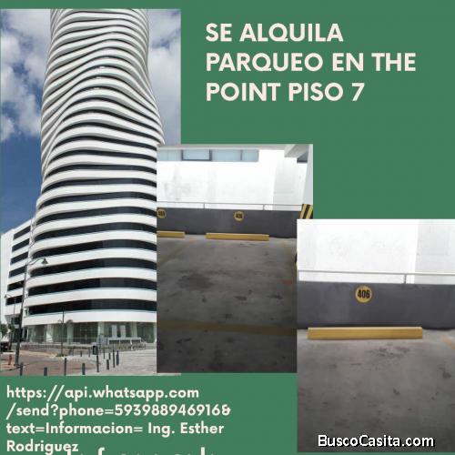 ALQUILO PARQUEO EDIFICIO THE POINT en Ecuador